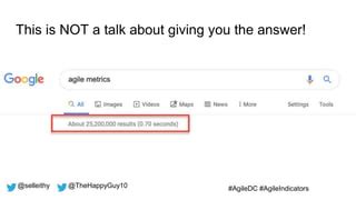 Agile DC Agile Indicators Start With Questions PPT