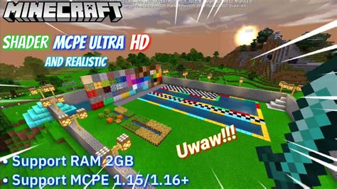 New Shader Ultra Realistis Mcpe 115116 Youtube