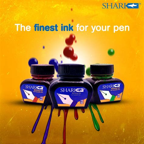 Shark FPI 15 Fountain Pen Ink Bottle 15ml