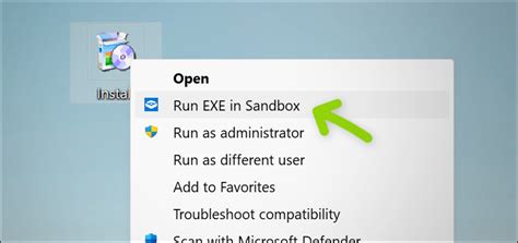 كيفية إضافة خيار Run In Sandbox إلى قائمة كليك يمين فى ويندوز