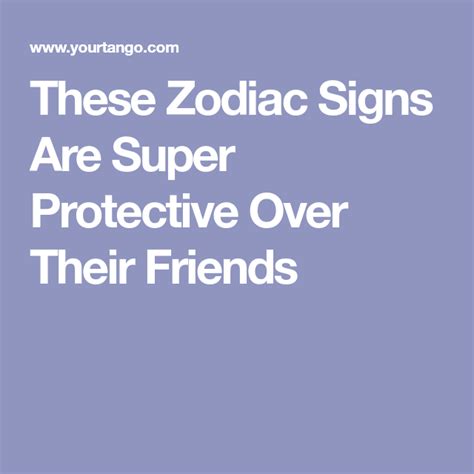 Protective Zodiac Signs