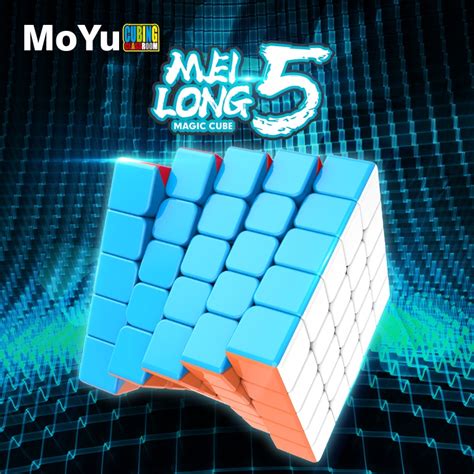 Moyu Meilong 5x5 Magic Speed Cube Stickerless Professional Fidget Toys
