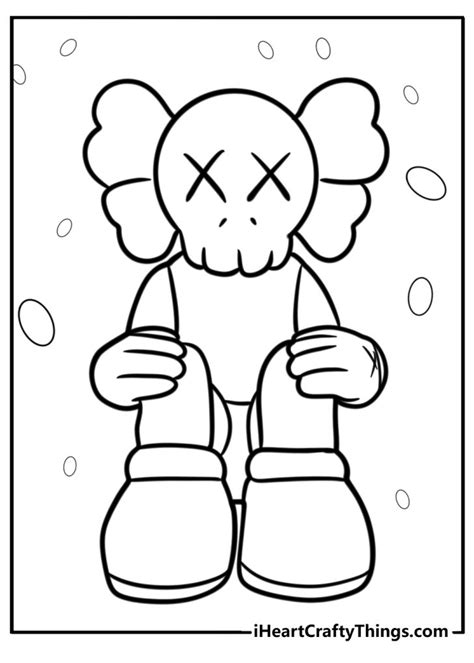 Kaws Doll Coloring Page