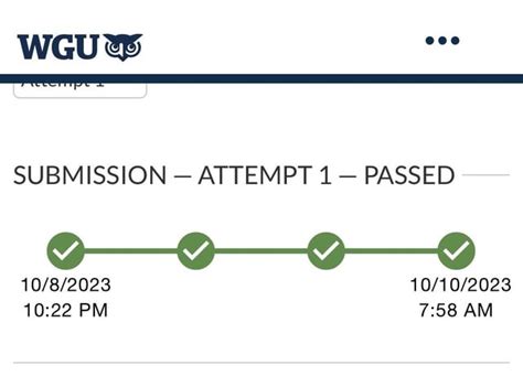 Im Off To A Good Start First Assignment Of My First Class Done R Wgu