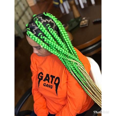 Pin On 💗hair Styles💗 Peekaboo Hair Cute Box Braids Braids With Weave
