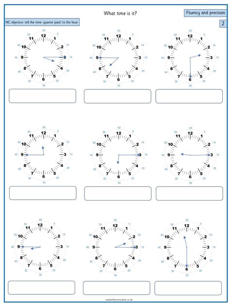 Year 2 Maths Free Measurement Resources Tell And Write The Time 3