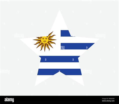 Uruguay Star Flag Uruguayan Star Shape Flag Country National Banner