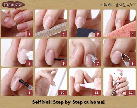 How To Do Coloured Acrylic Nails Step By Step Use The Translucent Markings As On Where You