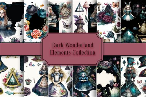 Dark Wonderland Elements Collection Graphic By Fun Digital · Creative