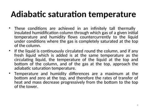Wet Bulb Temperature And Adiabatic Saturation Temperature Ppt