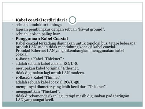 Macam Macam Kabel Jaringan Ppt