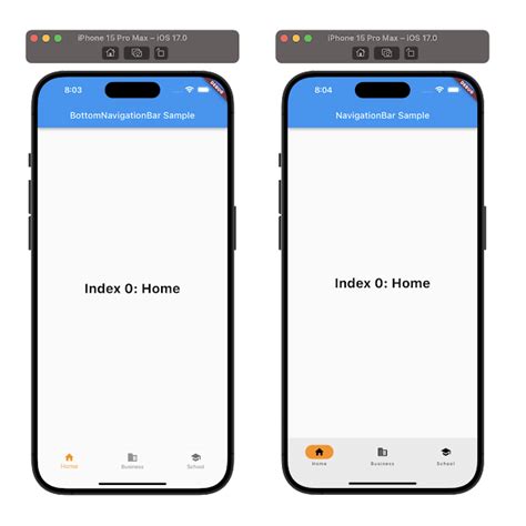 Material Design Navigation Bar In Flutter ~ Mobile Dev Hub