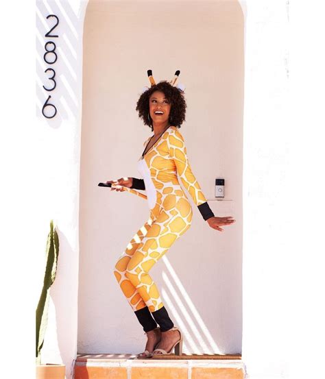 Giraffe Costume Bodysuit Womens Halloween Outfits Tipsy Elves