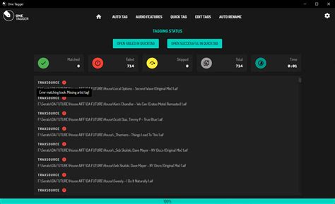 Autotag Broken With Traxsource Error Matching Track Missing Artist Tag Issue