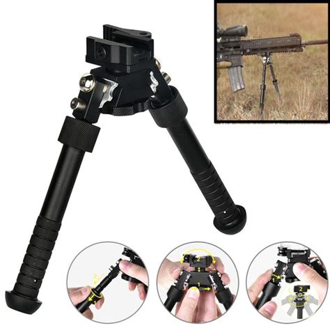Tactical 475 9 Qd Extendable Foldable Rifle Bipod With Picatinny Ris