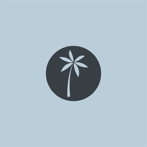 Palm Summer Icon Logo Vector 20639267 Vector Art At Vecteezy