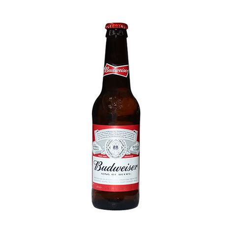 Budweiser Lager Beer Bottle 355ml 24 Pack First Basket