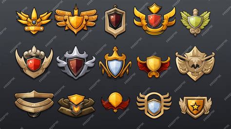 Premium Vector A Collection Of Different Crests For Different Designs