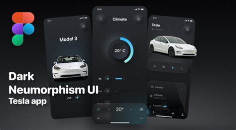 A Tesla Flutter Application With Neumorphism UI