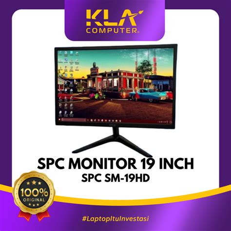 Jual Monitor Sm 19hd Spc Office Led Monitor Spc 19 Inch Input Hdmi Vga