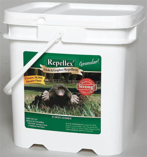 Repellex Molegopher Repellent Granules 24 Lb Castor Oil Cinnamon