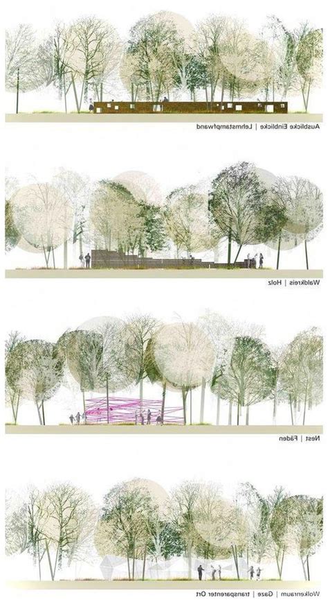Background Tree Lines Tree Collage Architecture Collage Architecture Concept Drawings