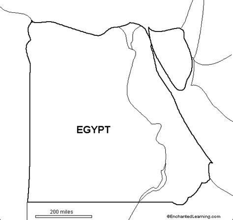 Printable Blank Map Of Ancient Egypt The World Map