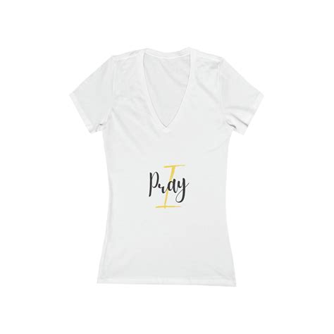 Womens Jersey Short Sleeve Deep V Neck Tee Iprayshop