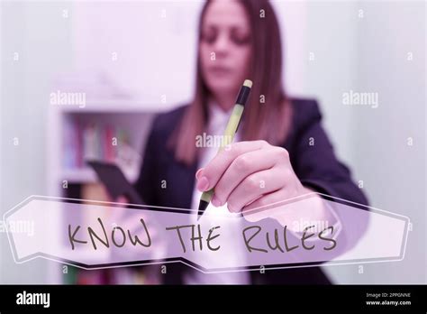 Conceptual Display Know The Rules Business Overview Learn The Accepted