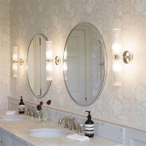 Claremont Medium Wall Light Fluted Glass Polished Nickel Corston