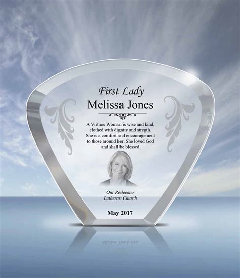 Pastor Wife T Crystal Moon Plaque 009 Goodcount 3d Crystal