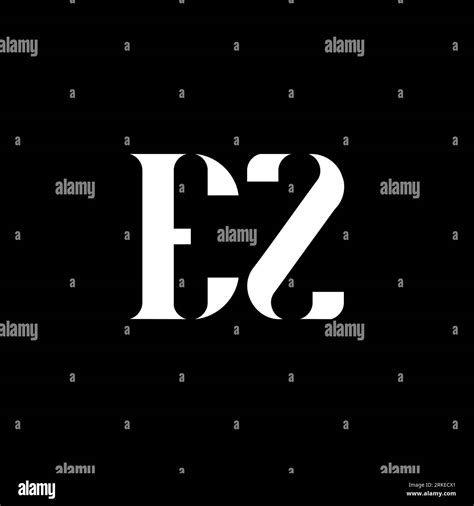 Ez E Z Letter Logo Design Initial Letter Ez Uppercase Monogram Logo