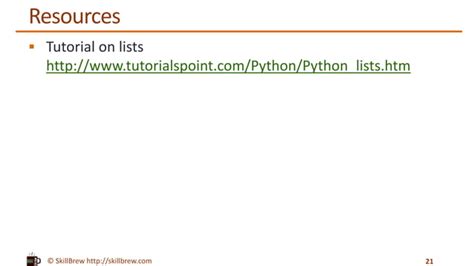 Python Programming Essentials M12 Lists Ppt