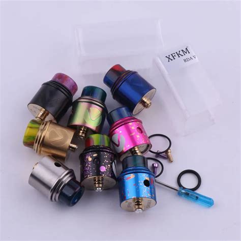 Xfkm New Rda Atomizer Rda V 510 Thread With Wide Bore Drip Tip 24mm