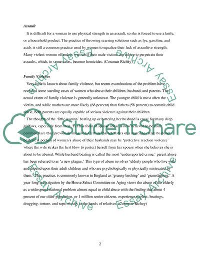 Key Characteristics Of Feminist Criminology Term Paper