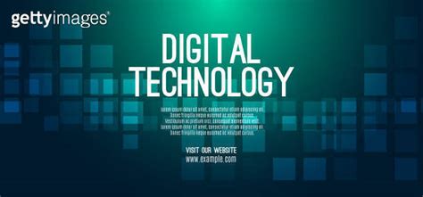 Digital Technology Speed Connect Blue Green Background Cyber Nano Information Abstract