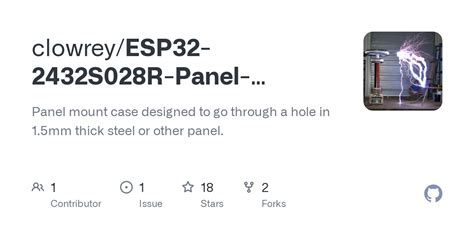 GitHub Clowrey ESP32 2432S028R Panel Mount Case Panel Mount Case