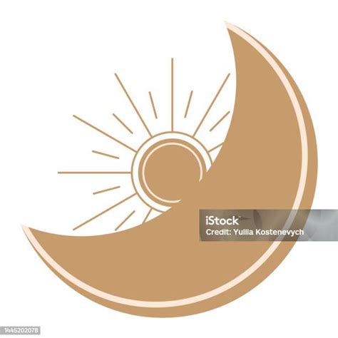 미니멀리스트 미드 센추리 보헤미안 아트 장식 보호 요소 추상 벡터 그림 태양 하늘에 대한 스톡 벡터 아트 및 기타 이미지 태양 하늘 달 하늘 벡터 Istock