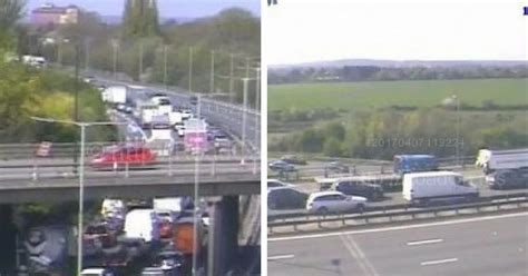 Two Taken To Hospital As Van Bursts Into Flames After M4 Crash