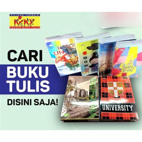 Jual Kiky Buku Tulis 38 Lembar Isi Pak 10 Buku Motif Random