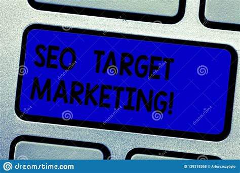 Handwriting Text Writing Seo Target Marketing Concept Meaning Connecting With A Specific Group