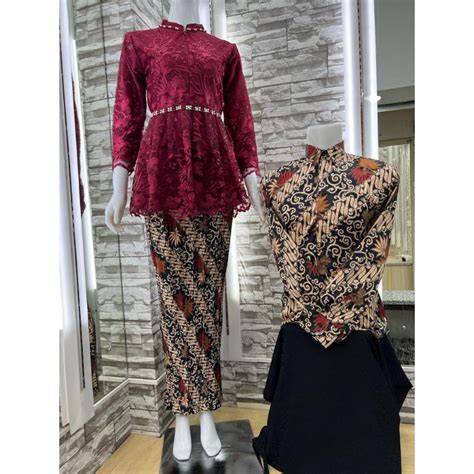 Jual TUNIK CANTIKA TUNIK KARTINI KEBAYA COUPLE BATIK PRIA MODEL LENGAN PANJANG ROK