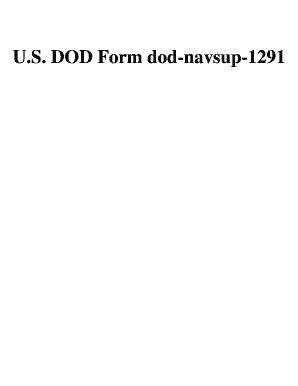 Navsup Form 1291 Fill Online Printable Fillable Blank PdfFiller