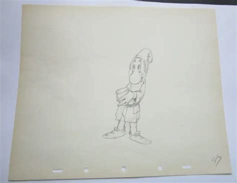1937 Snow White And The Seven Dwarfs Walt Disney Original Production Cel