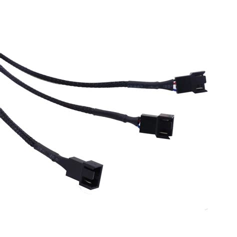 Shop Generic Pwm 4pin Fan Sleeved Extension Splitter Hub Cables