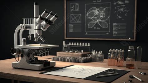 Microscope Laboratory Classroom Powerpoint Background For Free Download Slidesdocs