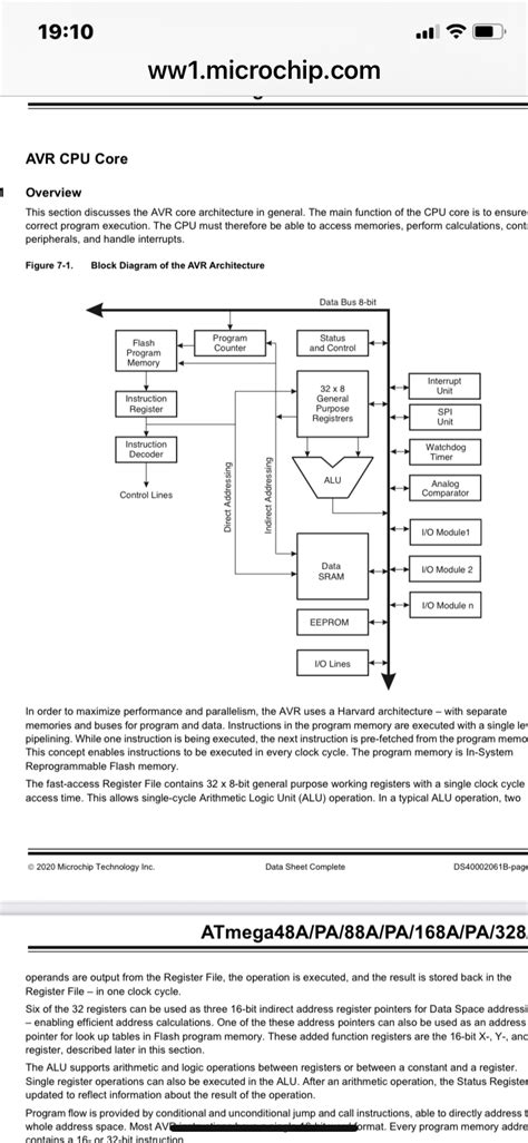 Block Diagram For The Internal Resources Of Atmega328p Mcu Page 3