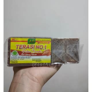 Jual Terasi Bangka No 1 Cap AB Asli Bangka Premium Asli Udang Toboali 100gr Shopee Indonesia
