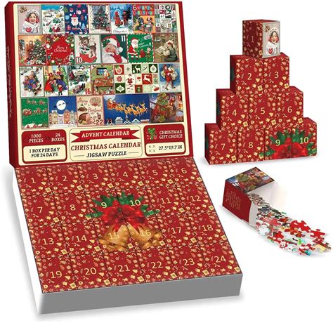Christmas Calendar Advent Calendar Jigsaw Puzzle 1000 Pieces Toywiz