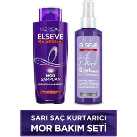 Loreal Paris Elseve Sarı Saç Kurtarıcı Mor Bakım Seti Fiyatı